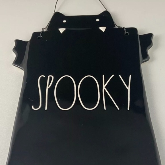 Rae Dunn | Holiday | Rae Dunn Spooky Bat Hanging Wall Plaquerae Dunn ...